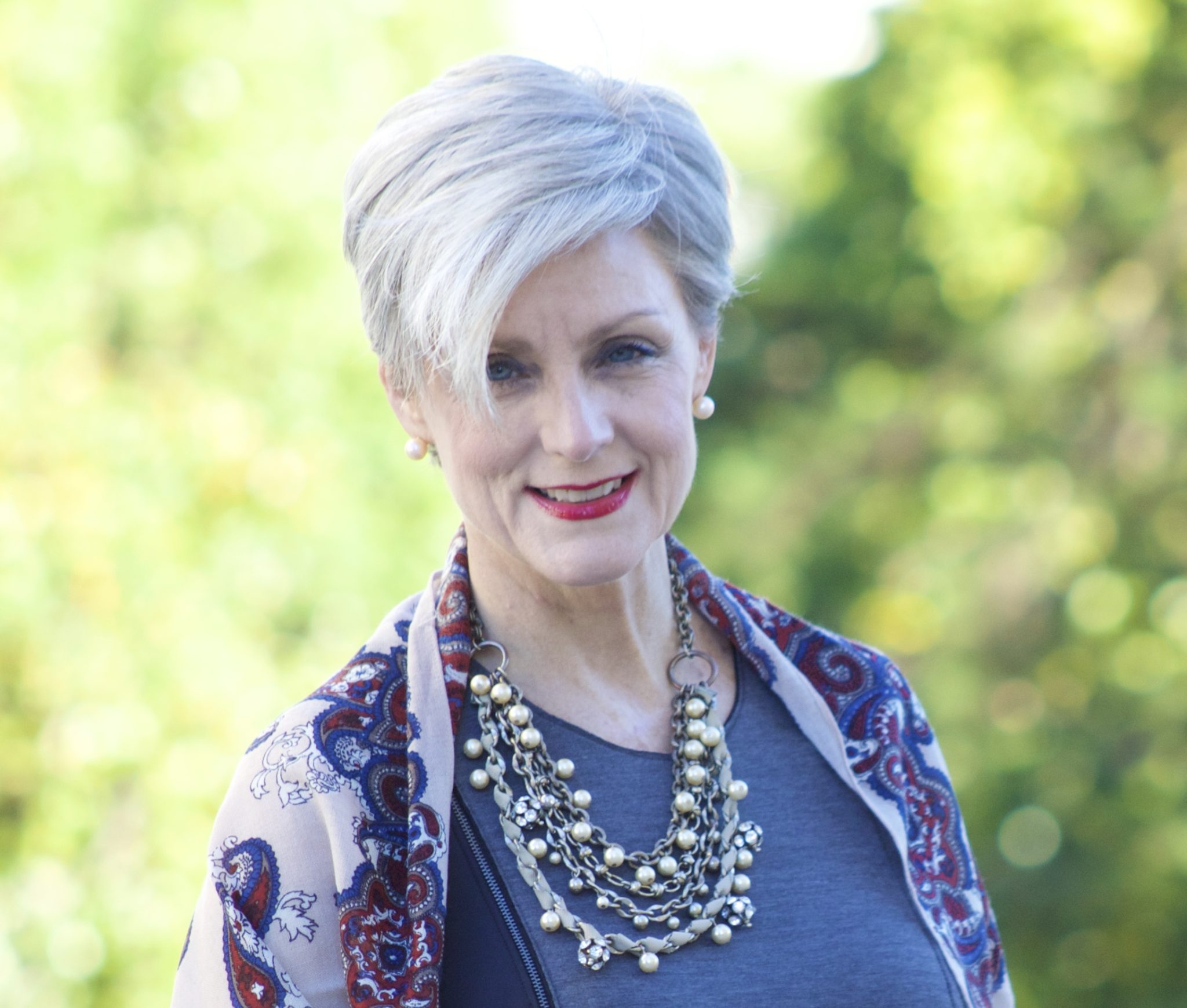 beth djalali summer pixie cut - Style at a Certain Age
