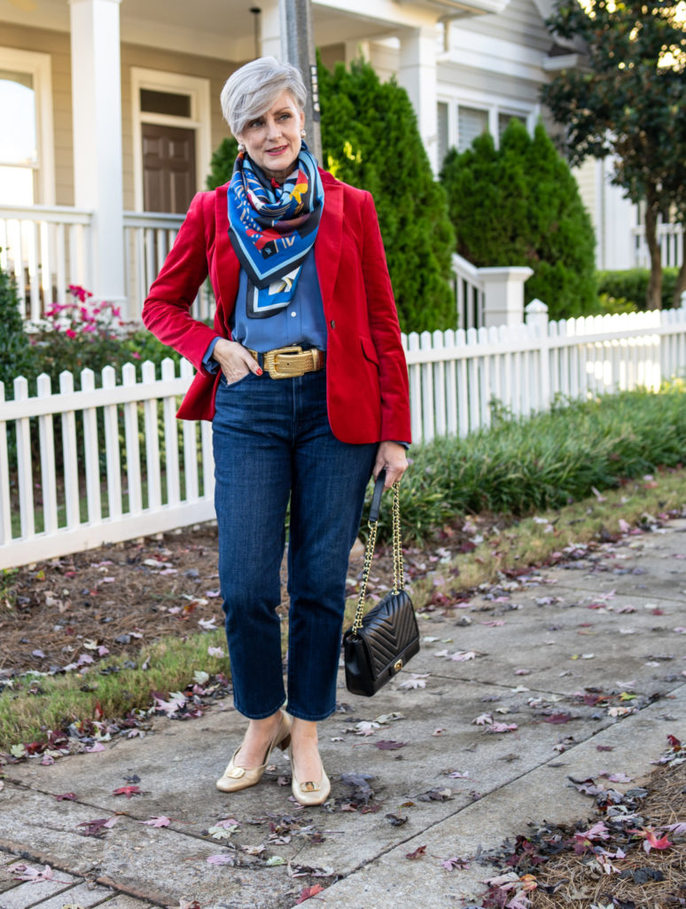 talbots and the art of the scarf - Style at a Certain Age