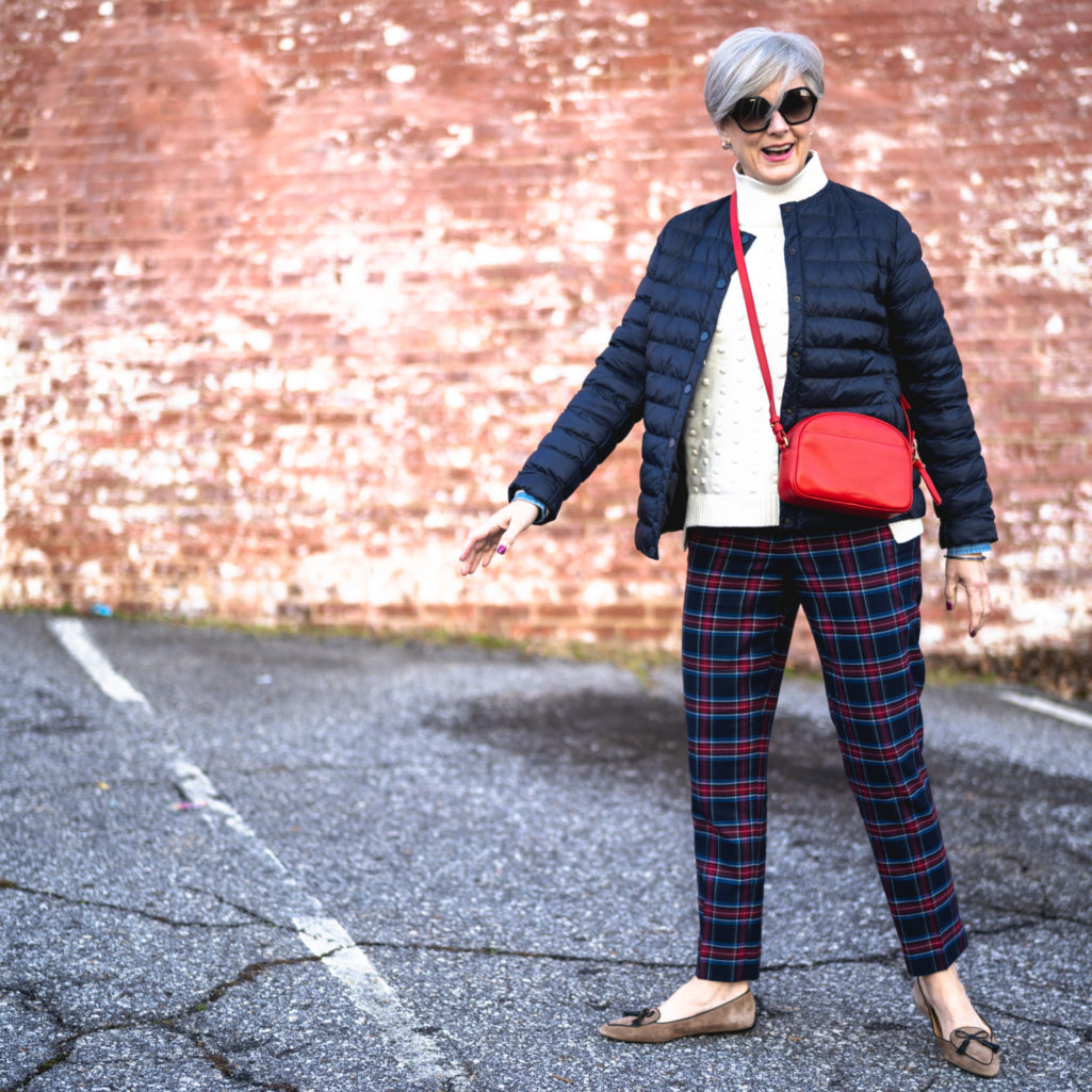 how to wear plaid after the holidays - Style at a Certain Age