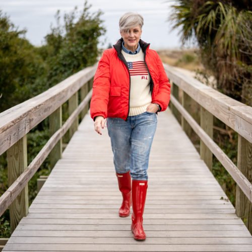 what to wear to the beach in winter - Style at a Certain Age