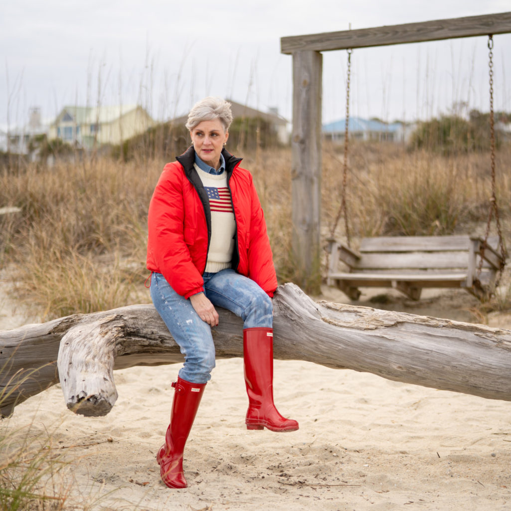 what to wear to the beach in winter - Style at a Certain Age