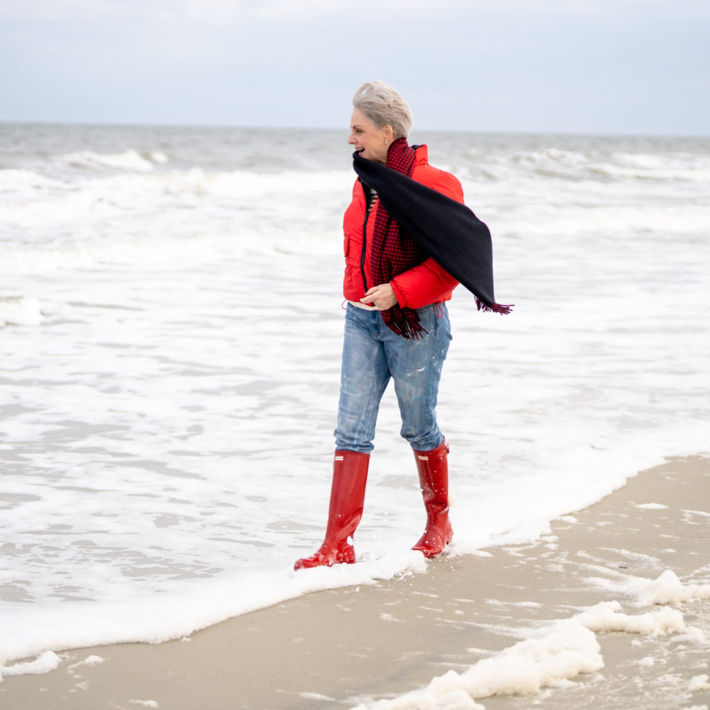 what to wear to the beach in winter - Style at a Certain Age