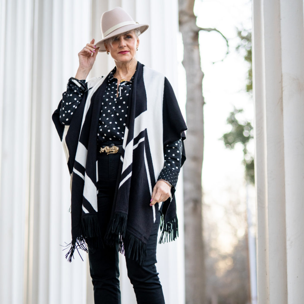 black and white with Chico's - Style at a Certain Age