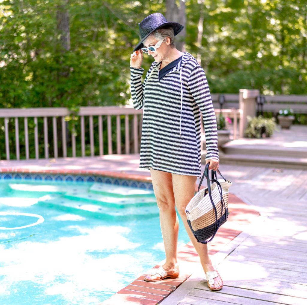 step into summer with summer swimsuits - Style at a Certain Age