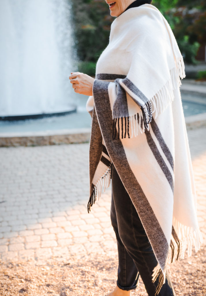 fall wardrobe essential the poncho - Style at a Certain Age