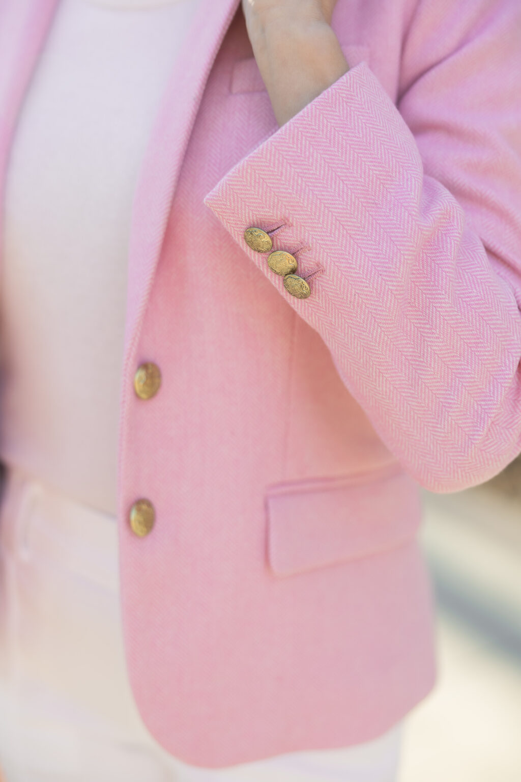 Pastel Blazer and White Denim: Your Spring Fashion Essentials