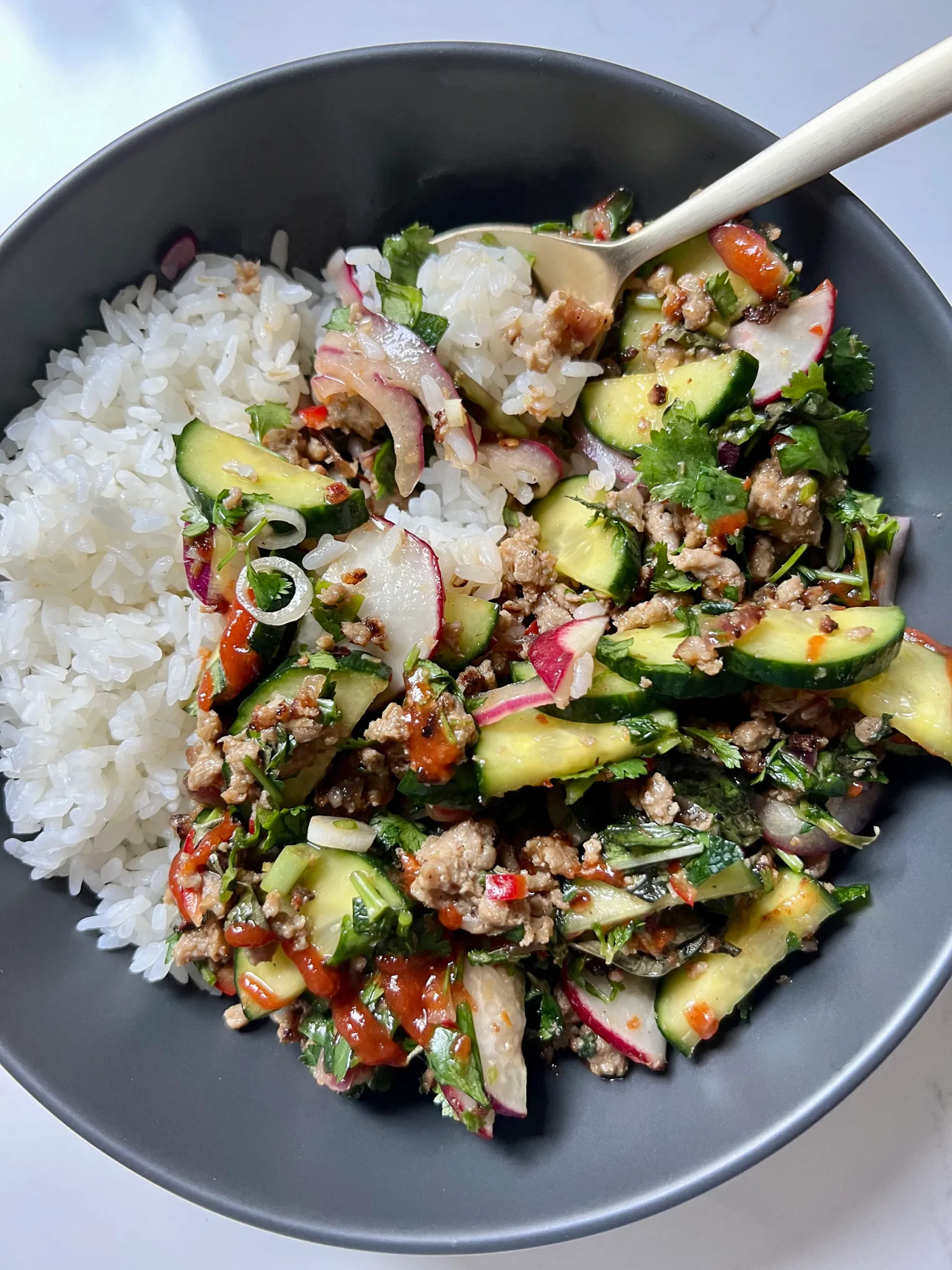 Thai Larb Salad – Easy Summer Recipe with Ground Turkey