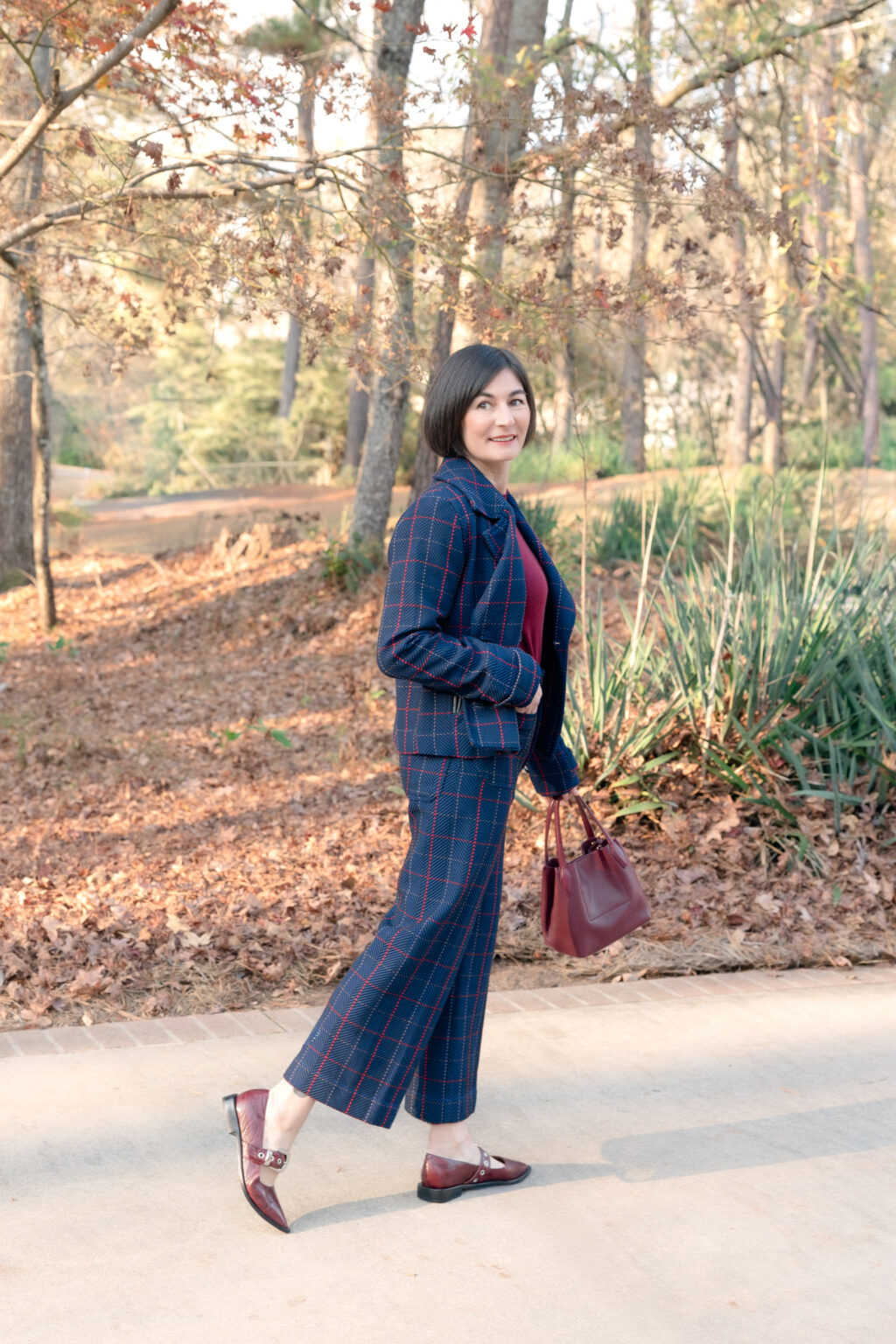 Maeve Colette Plaid Pants & Blazer: Petite Suit Review